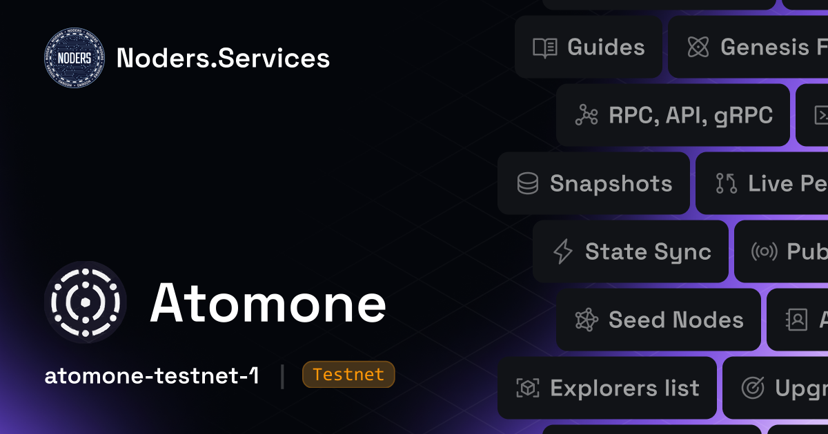 RPC, API, gRPC | Validator Services | NODERS